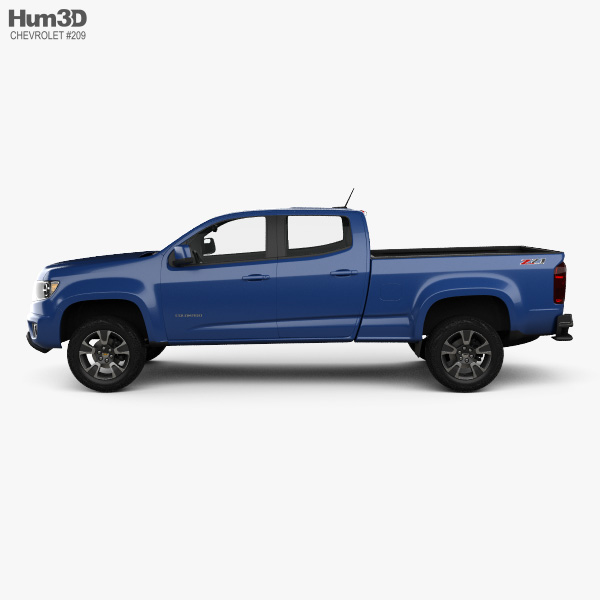 Chevrolet Colorado Crew Cab Long Box Z71 US-spec 2017 3D model ...