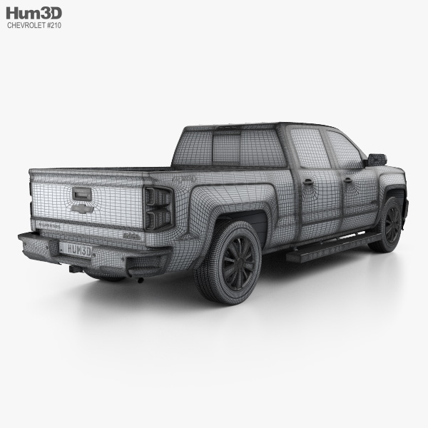 Chevrolet Silverado 1500 Crew Cab Standard Box High Country 2020 3D ...
