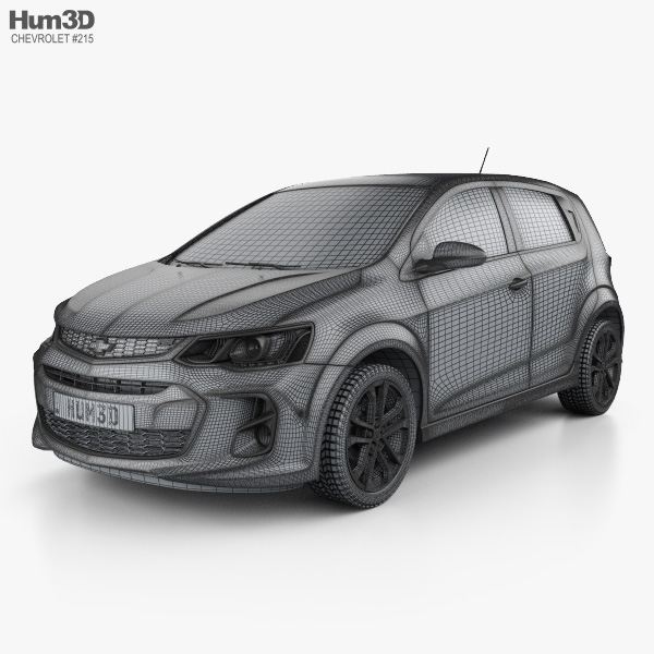 Chevrolet Sonic hatchback RS 2018 3D model - Download Hatchback on ...