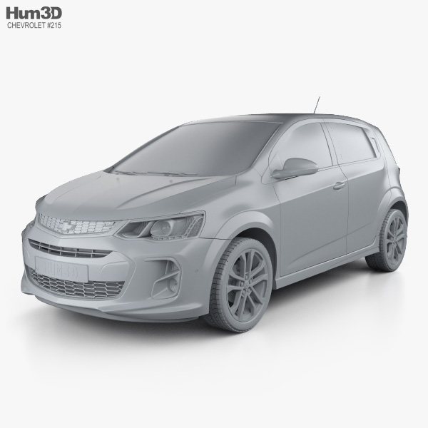 Chevrolet Sonic hatchback RS 2018 3D model - Download Hatchback on ...