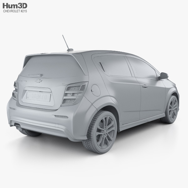 Chevrolet Sonic hatchback RS 2018 3D model - Download Hatchback on ...