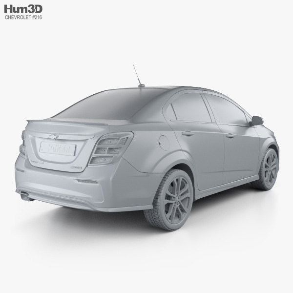 Chevrolet Sonic sedan RS 2018 3D model - Download Sedan on 3DModels.org
