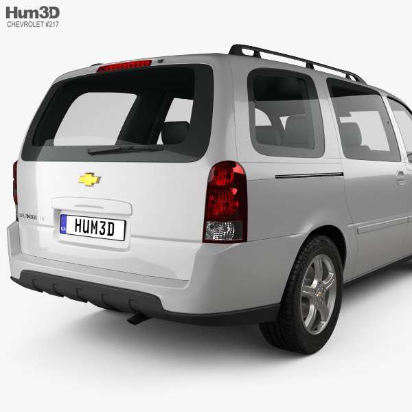 Chevrolet Uplander LS 2008 3D model - Download Van on 3DModels.org