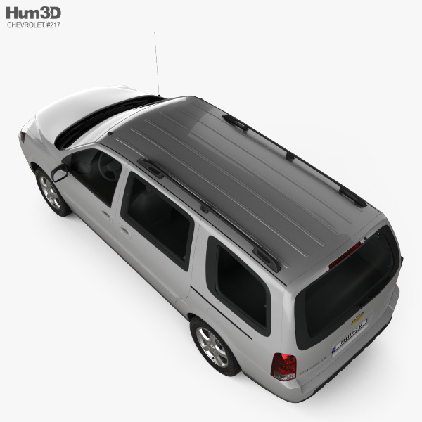 Chevrolet Uplander LS 2008 3D model - Download Van on 3DModels.org