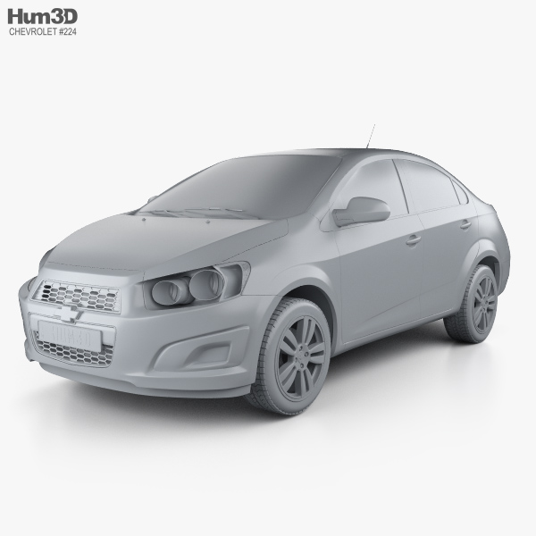 Chevrolet Sonic LT sedan 2018 3D model - Download Sedan on 3DModels.org