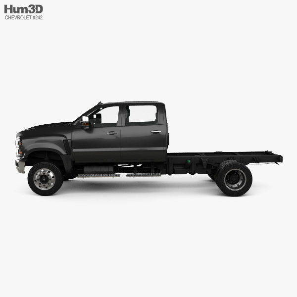 Chevrolet Silverado 4500HD Crew Cab Chassis 2020 3D model - Download ...
