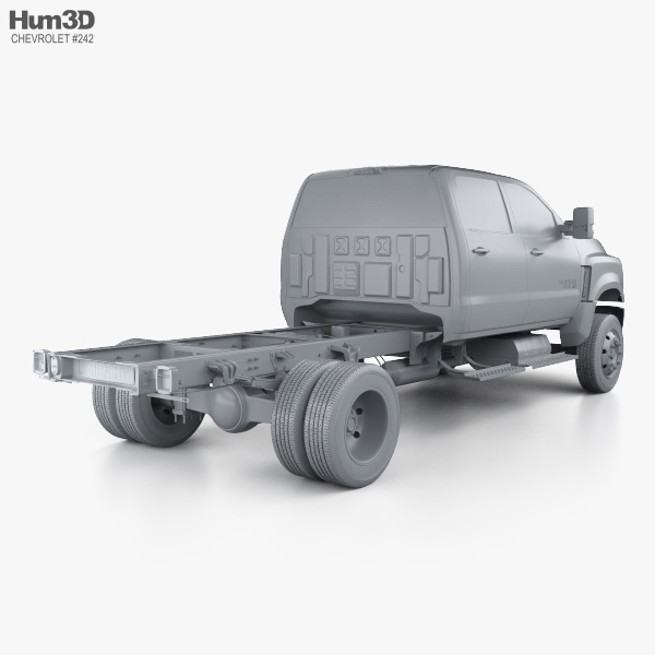 Chevrolet Silverado 4500HD Crew Cab Chassis 2020 3D model - Download ...