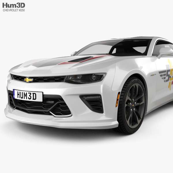 Chevrolet Camaro SS Indy 500 Pace Car with HQ interior 2017 3D model ...