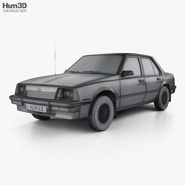 Chevrolet Cavalier sedan 1982 3D model - Download Sedan on 3DModels.org