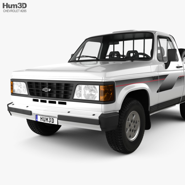 Chevrolet D-20 Cabine Única 1995 Modelo 3D - Baixar Pickup no 3DModels.org