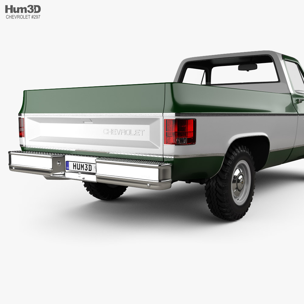 Chevrolet K10 Pickup 1974 3D model - Download Pickup on 3DModels.org