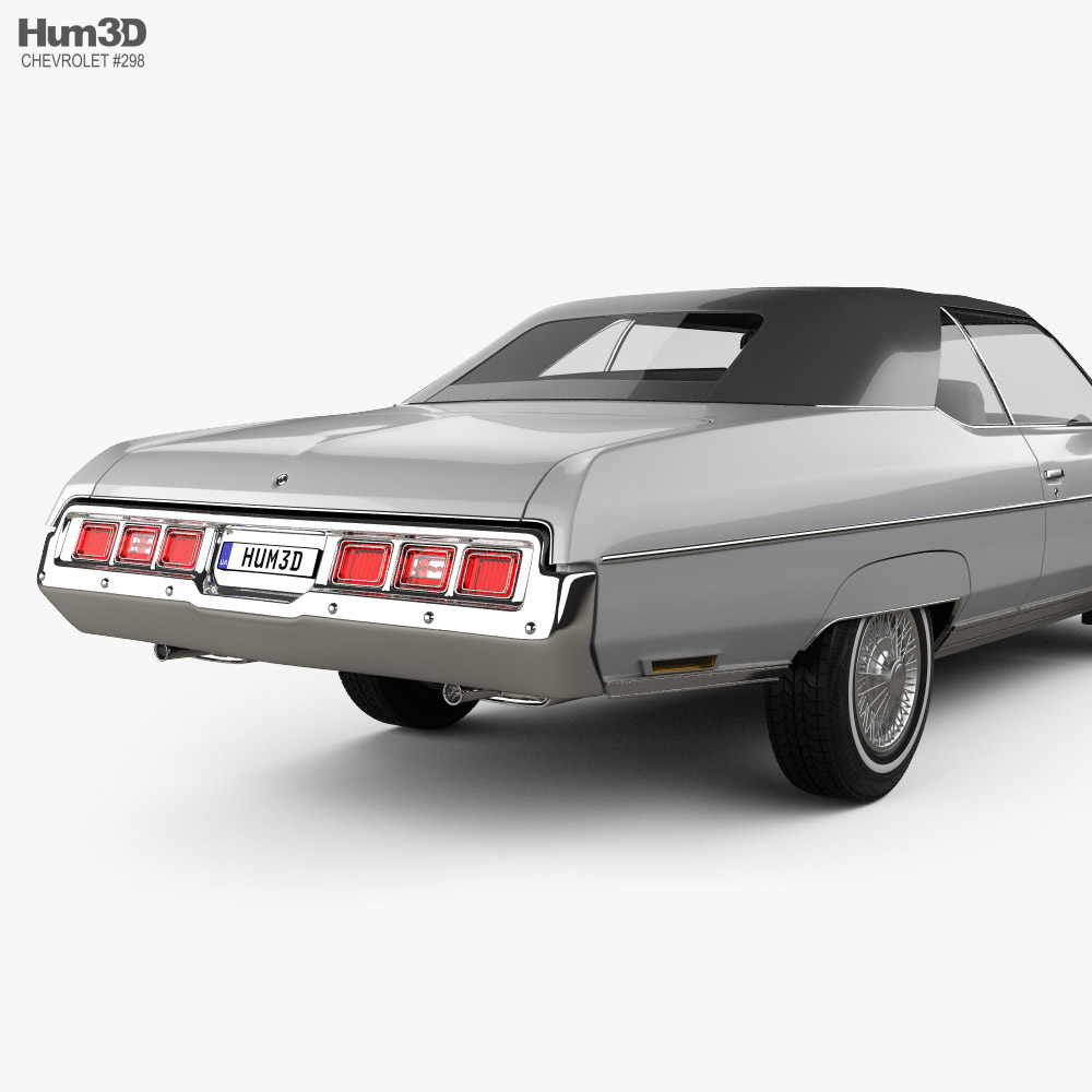 Chevrolet Caprice convertible 1973 3D model - Download Sports car on ...