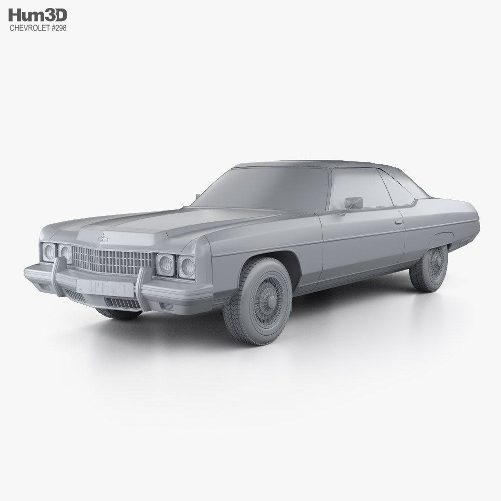Chevrolet Caprice convertible 1973 3D model - Download Sports car on ...