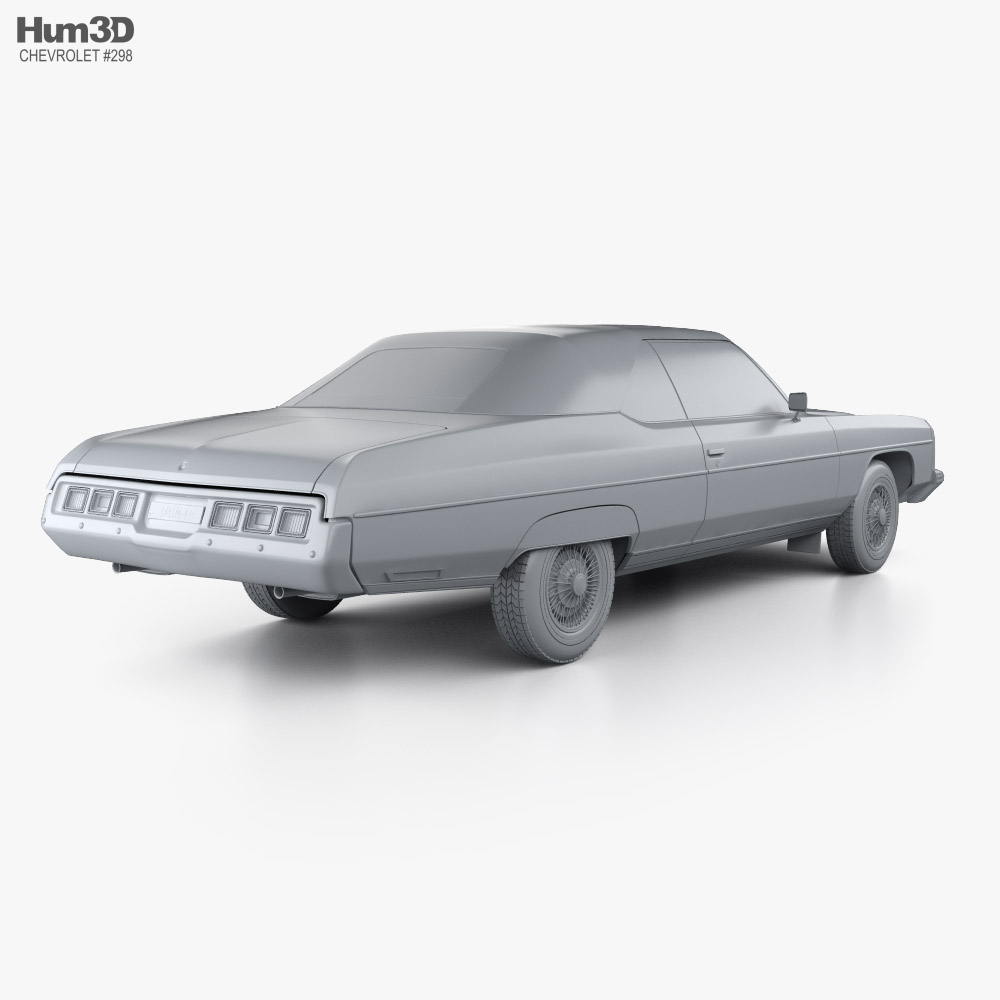 Chevrolet Caprice convertible 1973 3D model - Download Sports car on ...