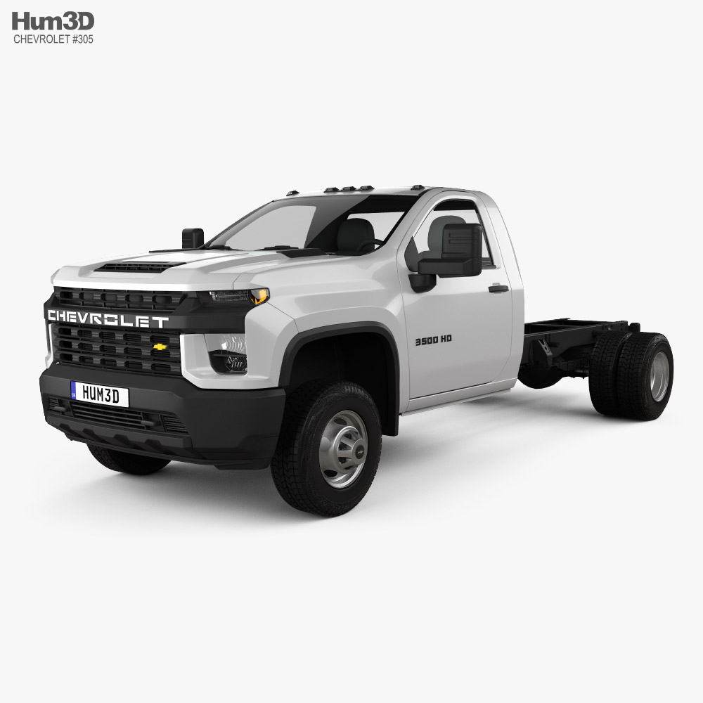 Chevrolet Silverado 3500 Single Cab Chassis 84CA 2024 3D model ...