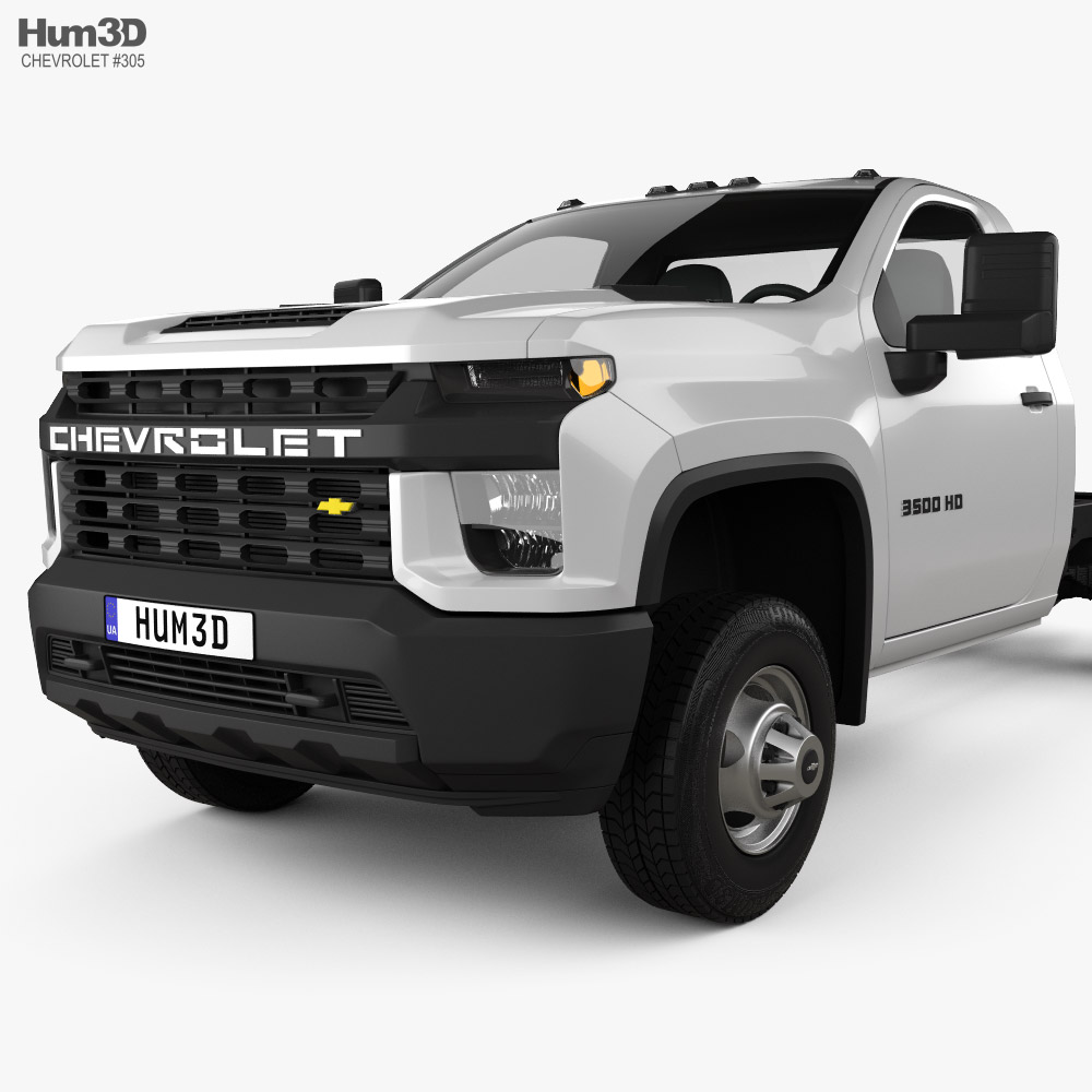 Chevrolet Silverado 3500 Single Cab Chassis 84CA 2024 3D model ...