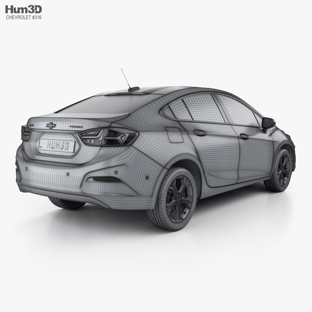 Chevrolet Cruze Premier 2022 3D model - Download Sedan on 3DModels.org