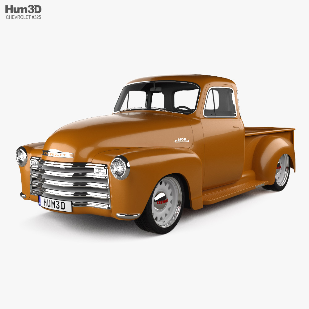 Chevrolet Advance Design Custom 1959 3D model - Download Pickup on ...