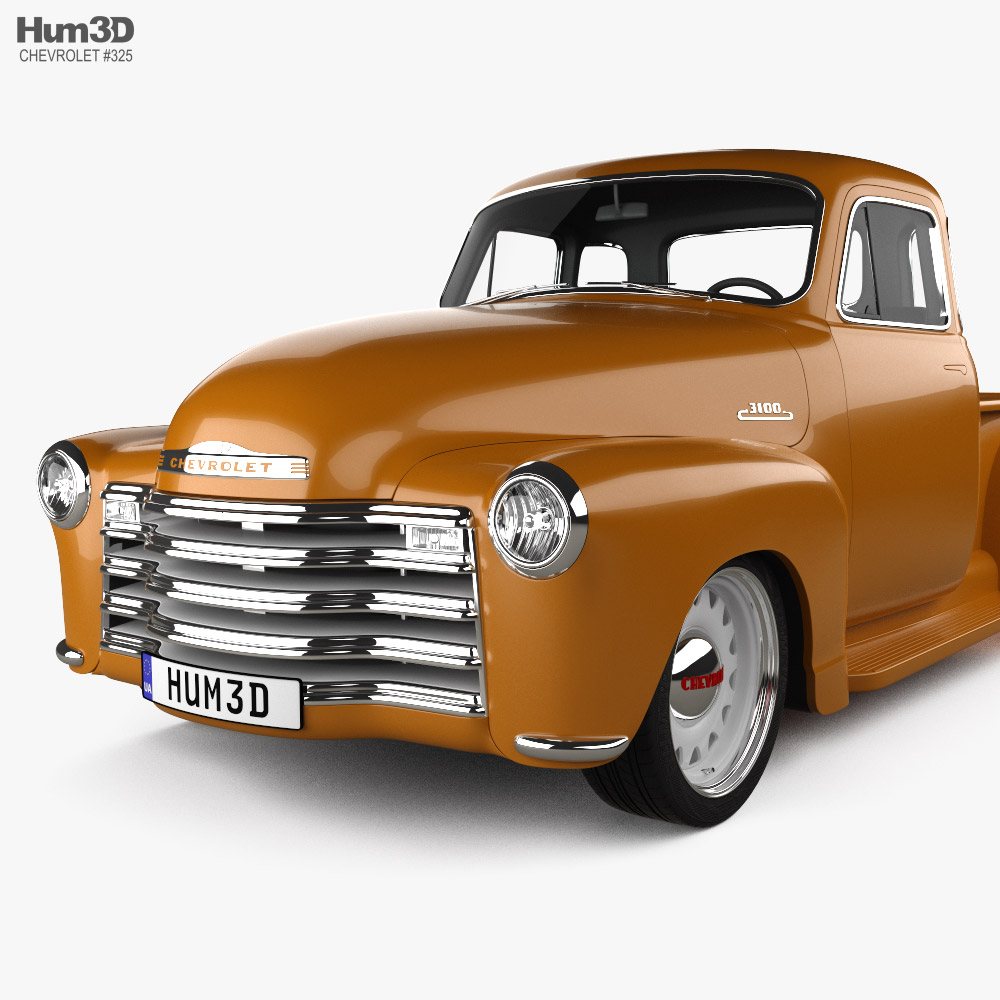 Chevrolet Advance Design Custom 1959 3D model - Download Pickup on ...