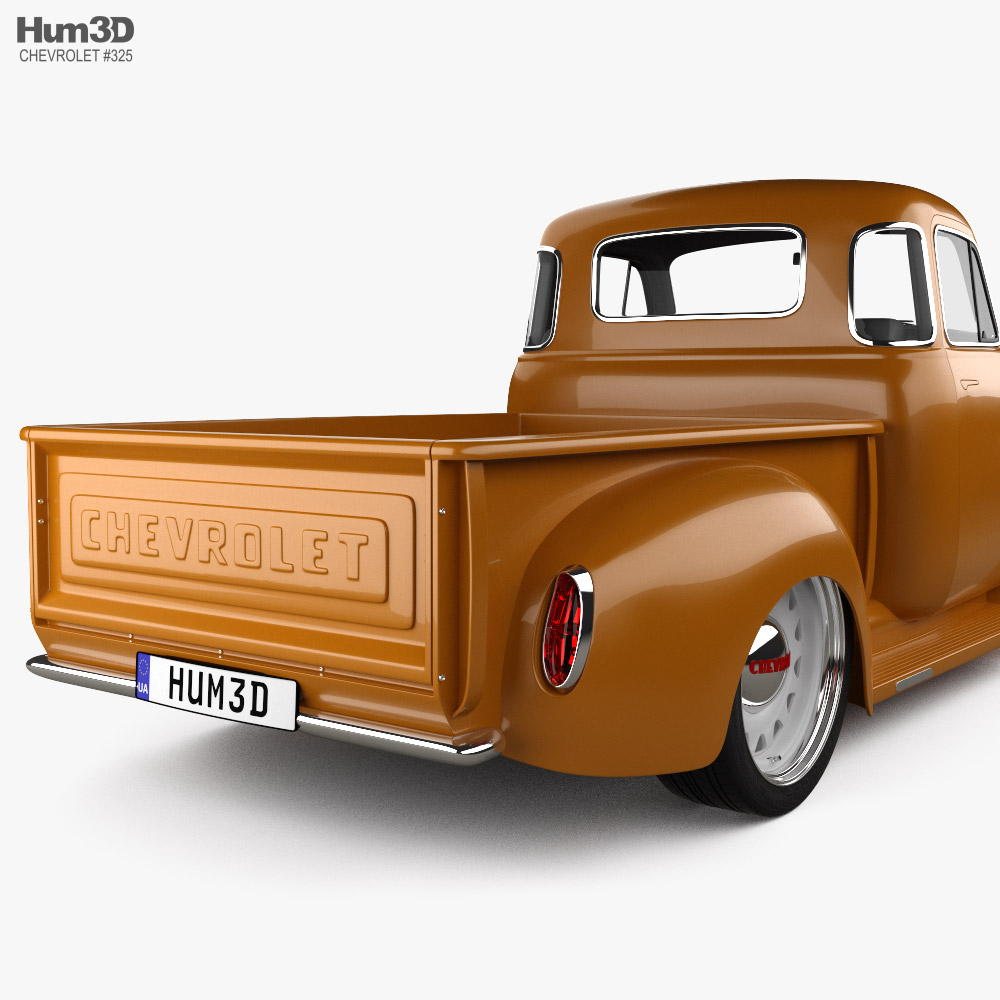 Chevrolet Advance Design Custom 1959 3D model - Download Pickup on ...
