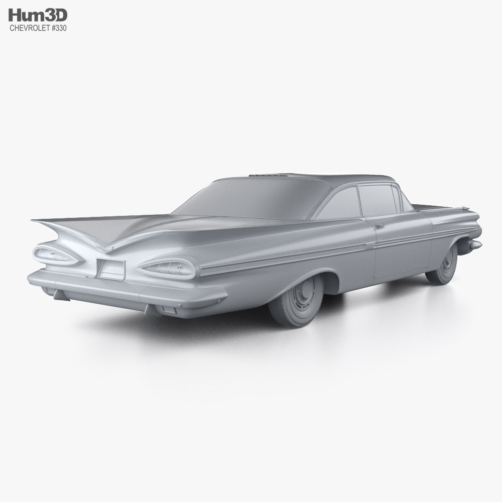 Chevrolet Impala Sport Coupe 1962 3D model - Download 1950-1959 on ...