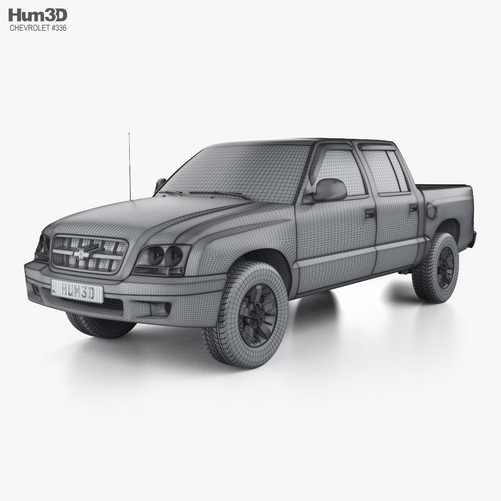 Chevrolet S10 Crew Cab 2009 Modelo 3D - Descargar Pickup on 3DModels.org
