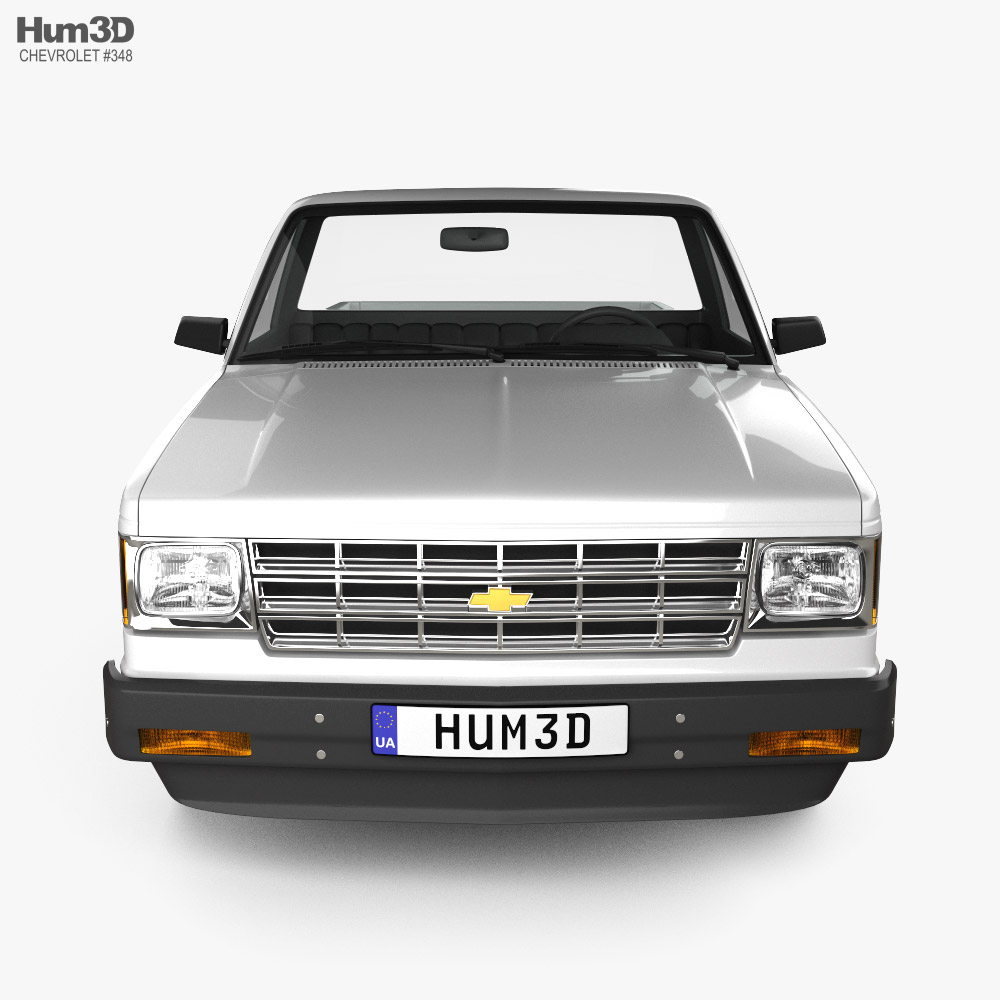 Chevrolet S10 Regular Cab 1988 3D model - Download Pickup on 3DModels.org