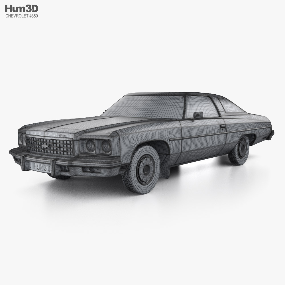Chevrolet Impala sport coupe 1985 3D model - Download Sports car on ...