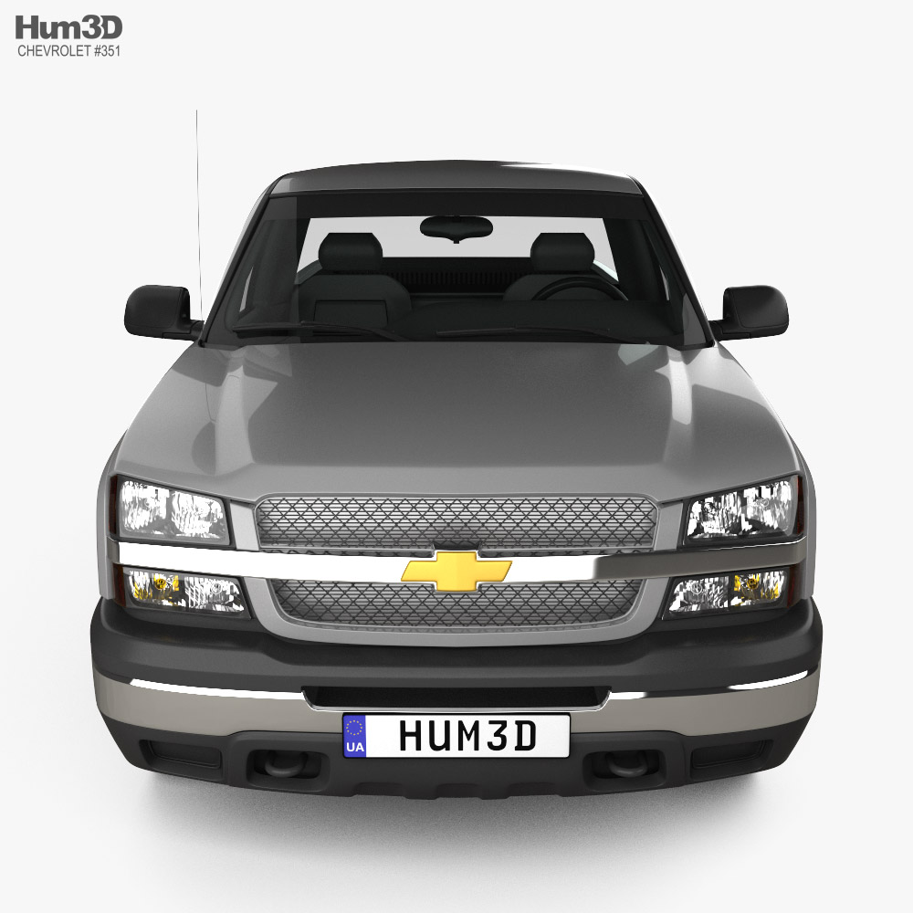 Chevrolet Silverado 1500 Regular Cab Long bed WT 2006 3D model ...