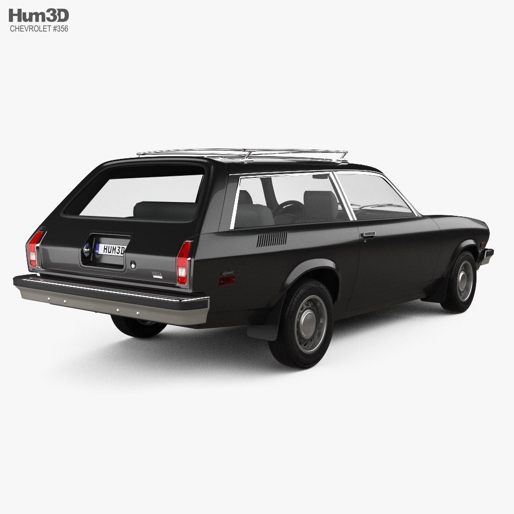 Chevrolet Vega Kammback wagon 1977 3D model - Download Wagon car on ...