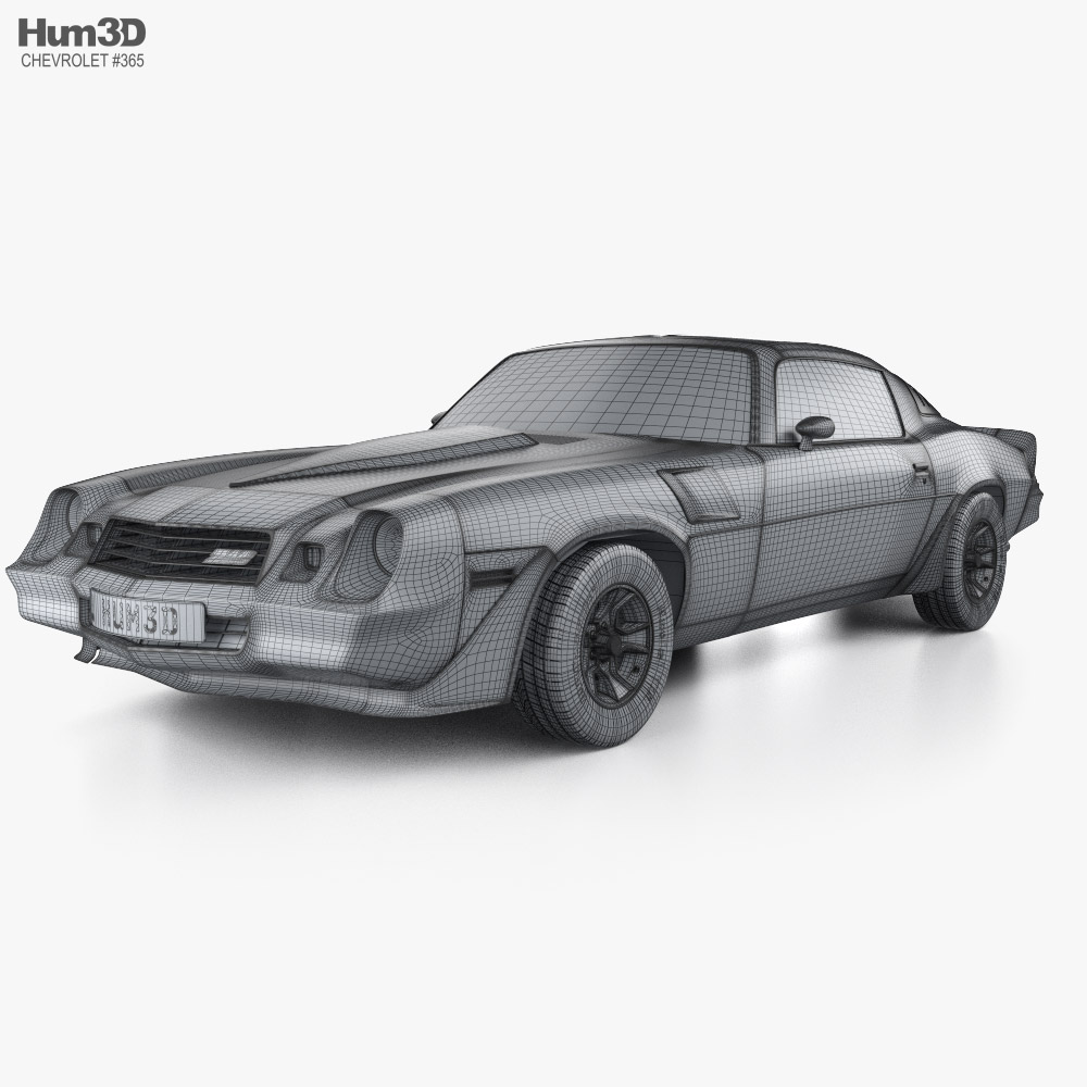 Chevrolet Camaro Z28 1983 3D model - Download Sports car on 3DModels.org