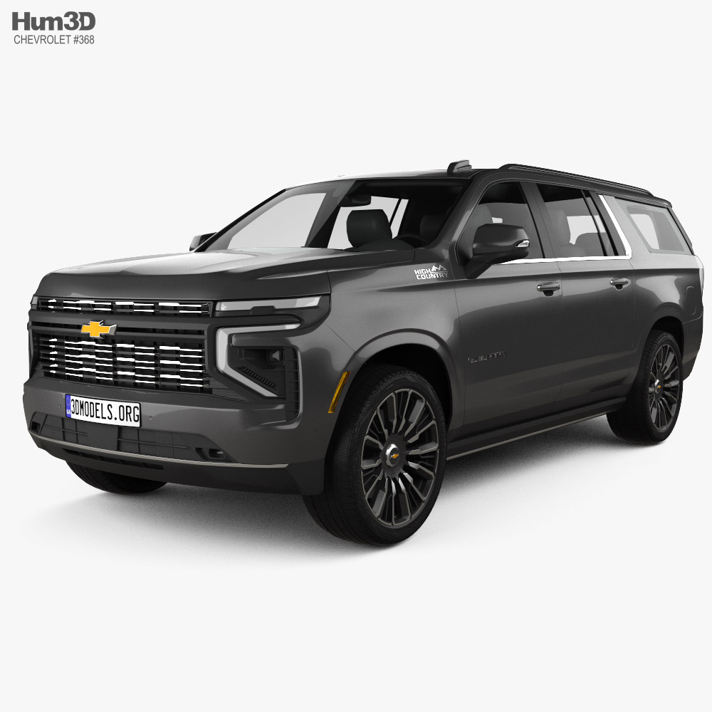 Chevrolet Suburban HighCountry 2025 3D model - Download Crossover SUV ...