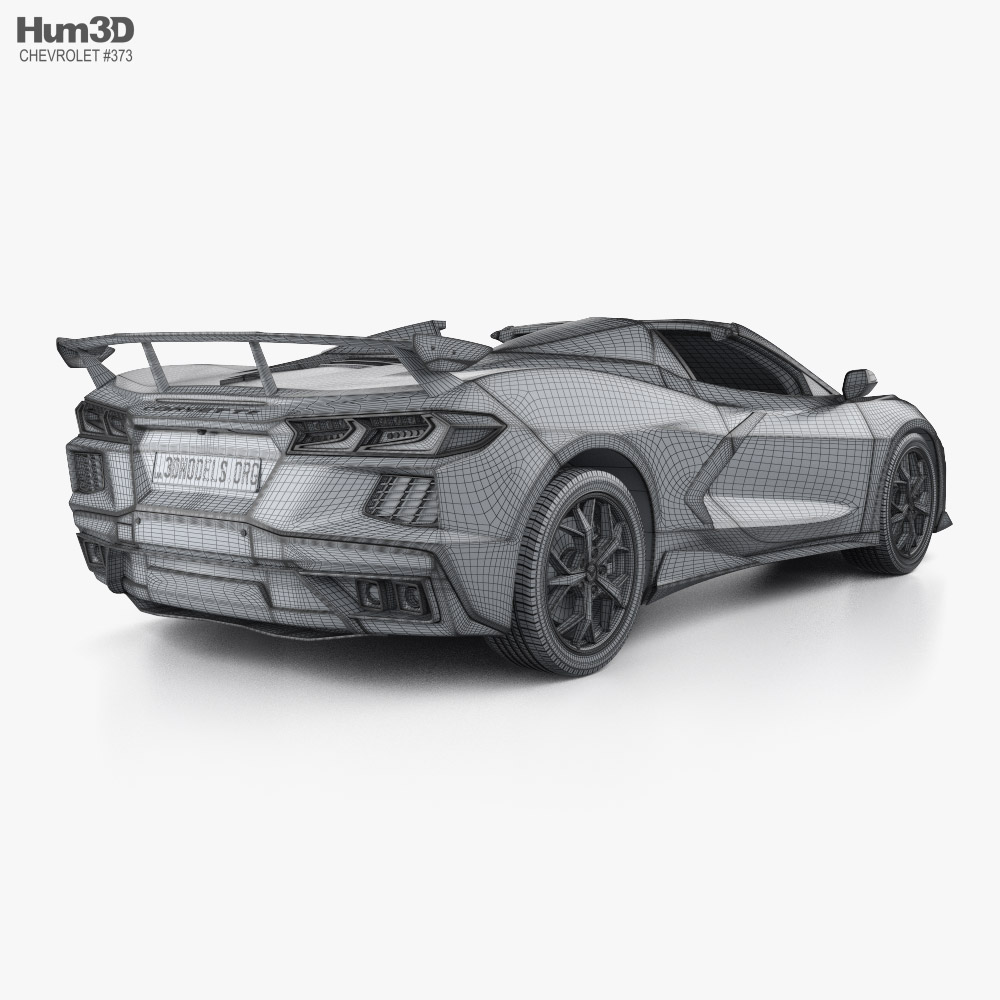 Chevrolet Corvette Stingray convertible Indy 500 Pace Car 2024 3D model ...