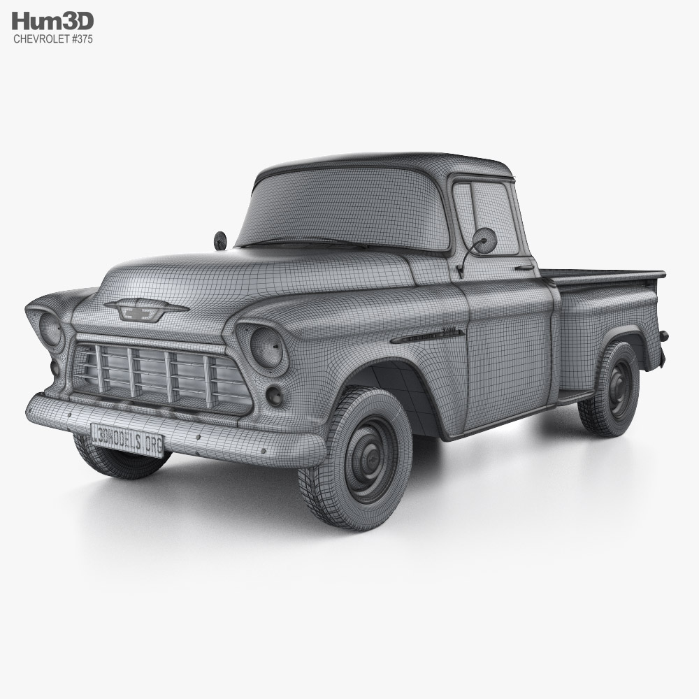 Chevrolet Task Force 1962 3D model - Download Pickup on 3DModels.org
