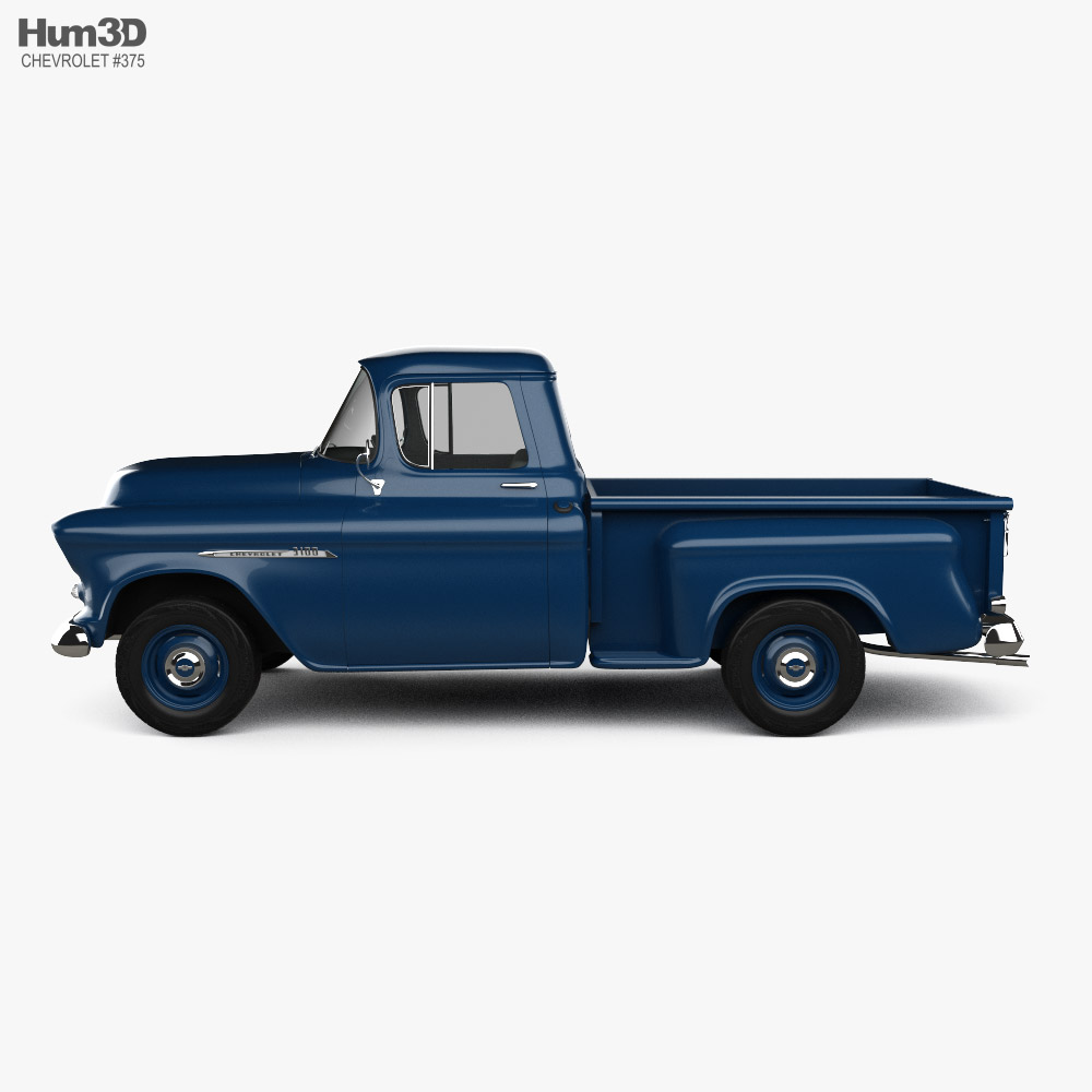 Chevrolet Task Force 1962 3D model - Download Pickup on 3DModels.org