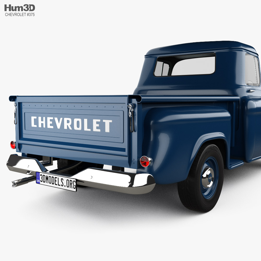 Chevrolet Task Force 1962 3D model - Download Pickup on 3DModels.org