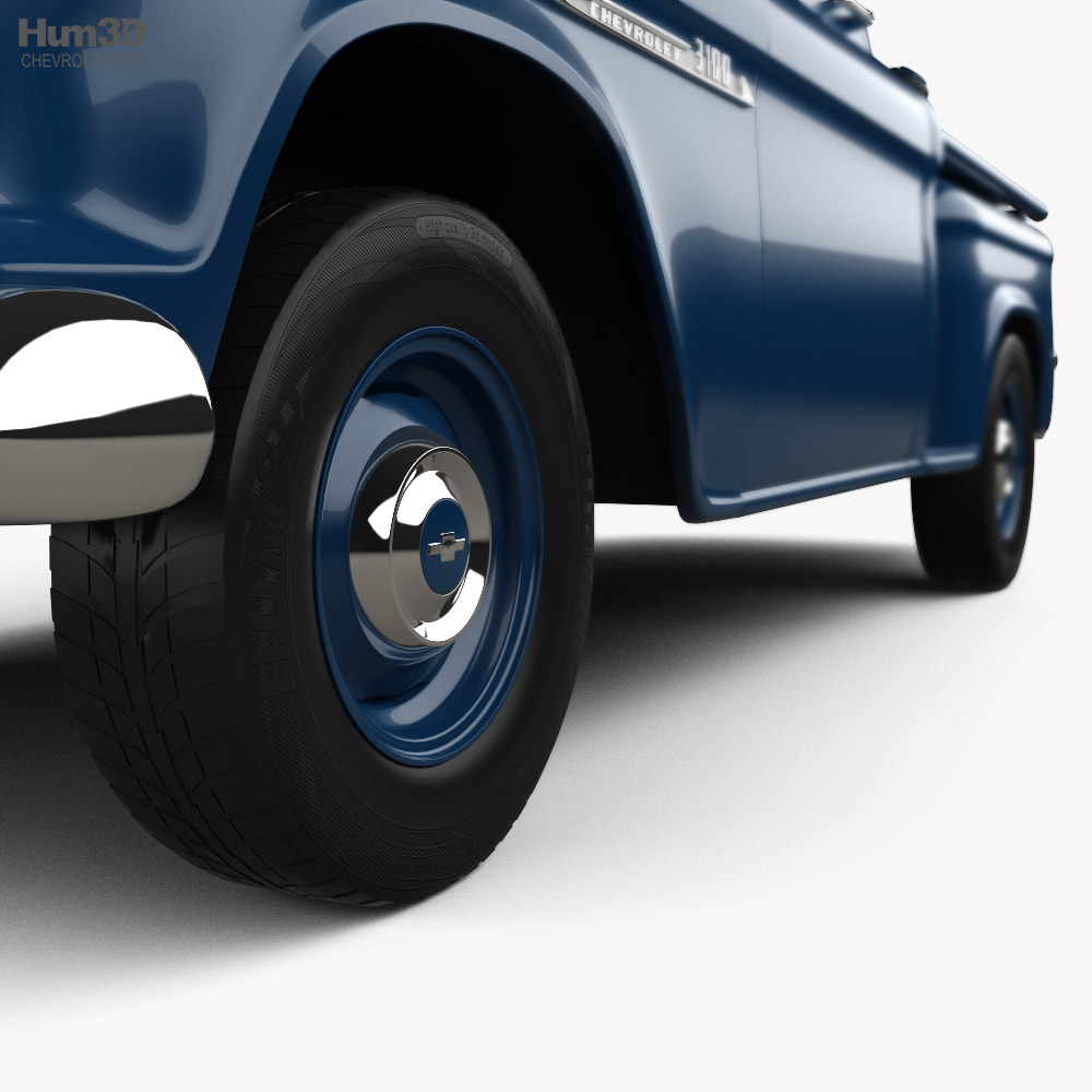 Chevrolet Task Force 1962 3D model - Download Pickup on 3DModels.org