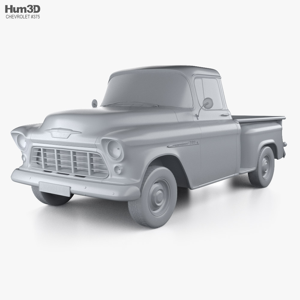 Chevrolet Task Force 1962 3D model - Download Pickup on 3DModels.org
