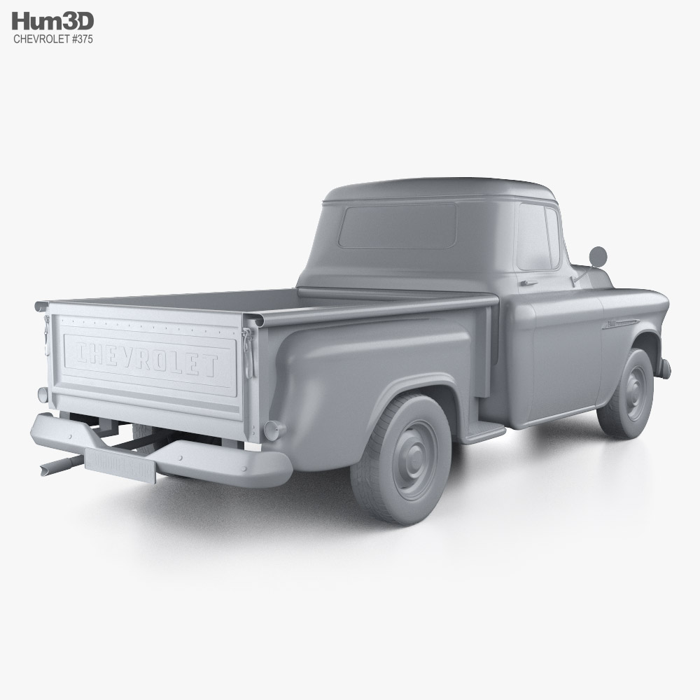 Chevrolet Task Force 1962 3D model - Download Pickup on 3DModels.org