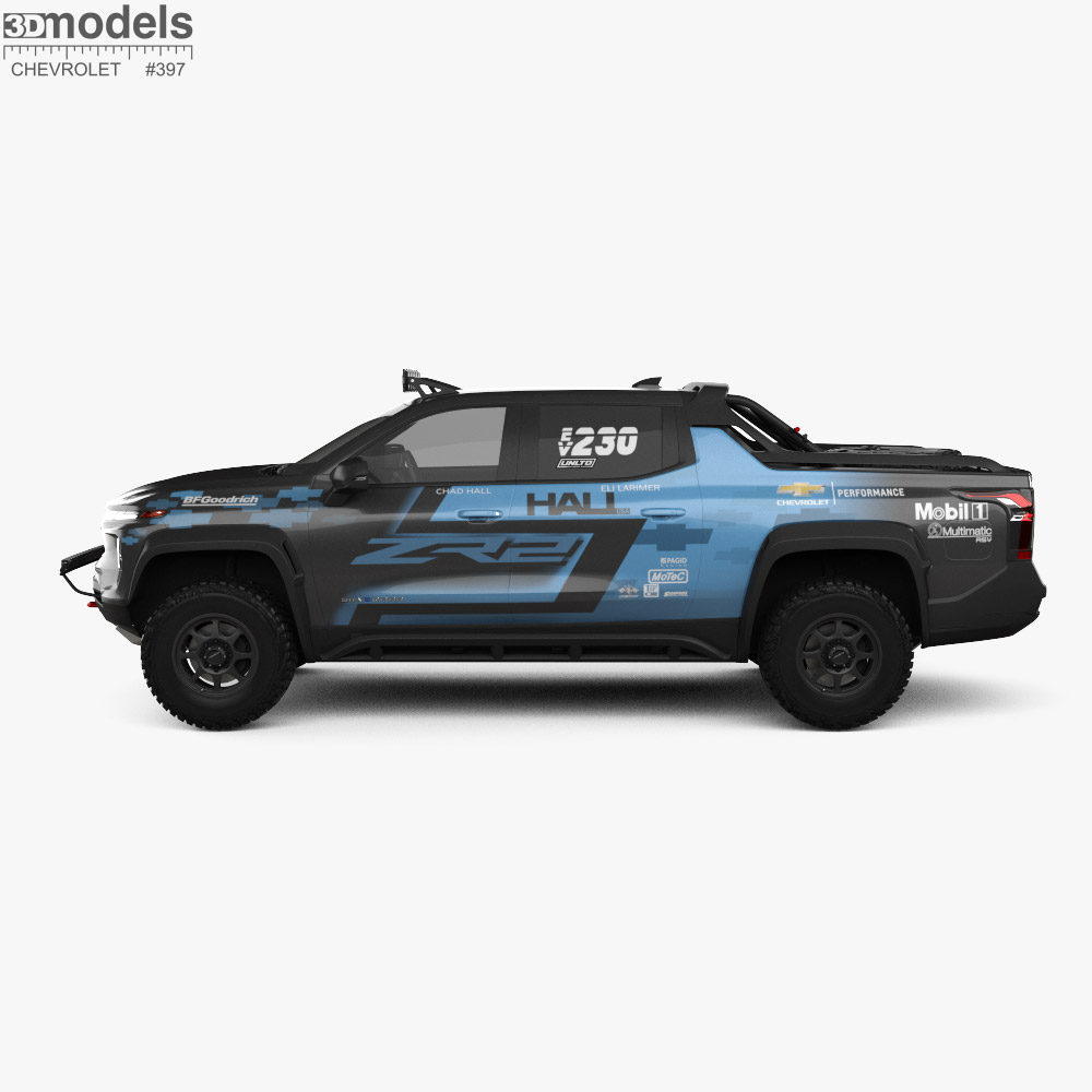 雪佛兰 Silverado EV 双排座 ZR2 2025 3D模型 - 下载 皮卡 开启 3DModels.org