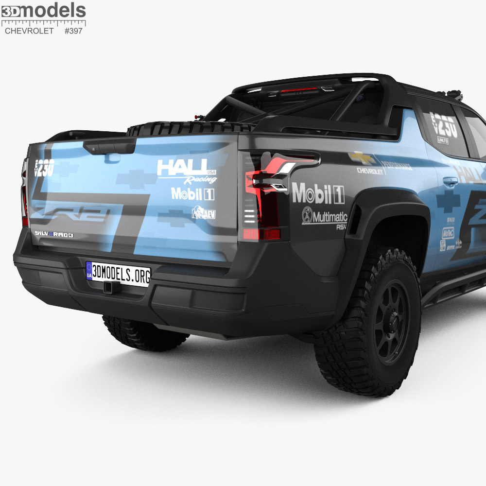 雪佛兰 Silverado EV 双排座 ZR2 2025 3D模型 - 下载 皮卡 开启 3DModels.org