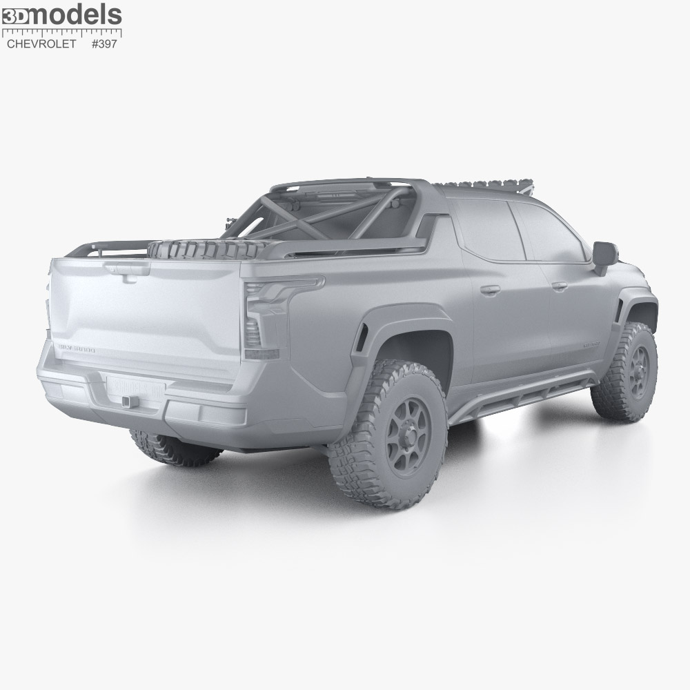 雪佛兰 Silverado EV 双排座 ZR2 2025 3D模型 - 下载 皮卡 开启 3DModels.org