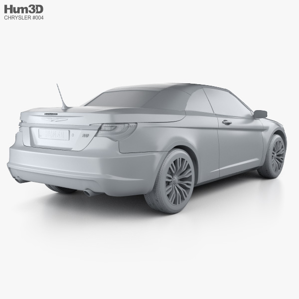 Chrysler 200 convertible 2015 3D model - Download Sports car on ...