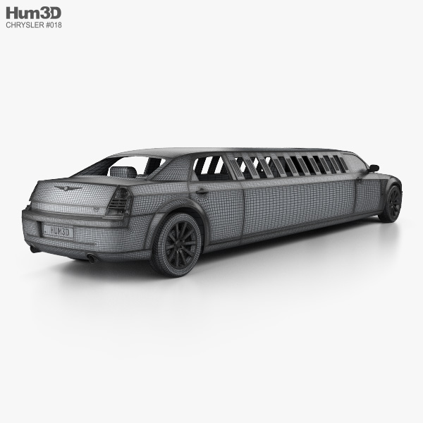 Chrysler 300C limousine 2010 3D model - Download Sedan on 3DModels.org