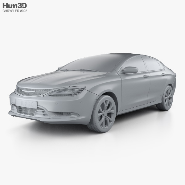 Chrysler 200 S 2018 3D model - Download Sedan on 3DModels.org