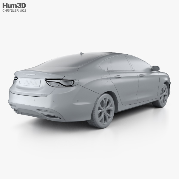 Chrysler 200 S 2018 3D model - Download Sedan on 3DModels.org