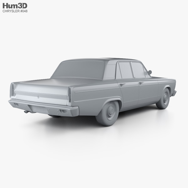 Chrysler Valiant 1966 3D model - Download Sedan on 3DModels.org