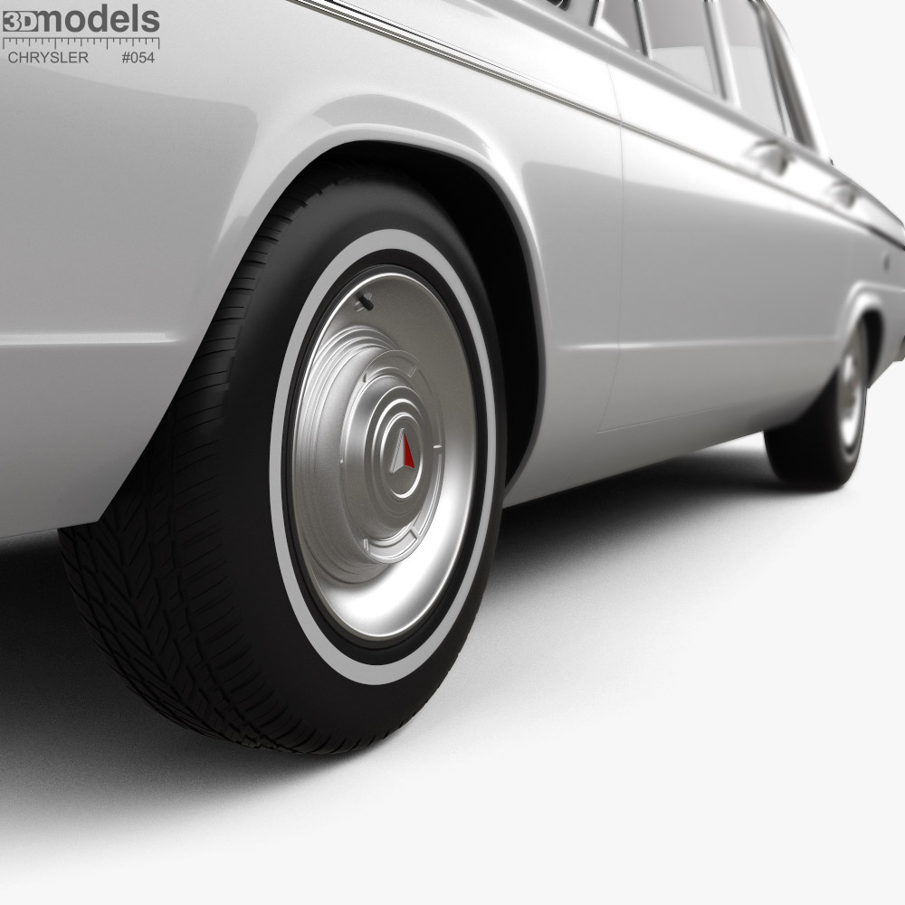 Chrysler Valiant with HQ interior 1966 3D model - Download Sedan on ...