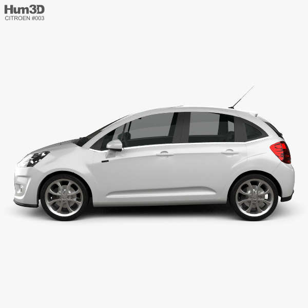 Citroen C3 2011 3D model - Download Hatchback on 3DModels.org