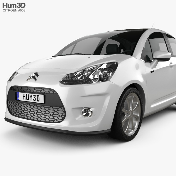 Citroen C3 2011 3D model - Download Hatchback on 3DModels.org